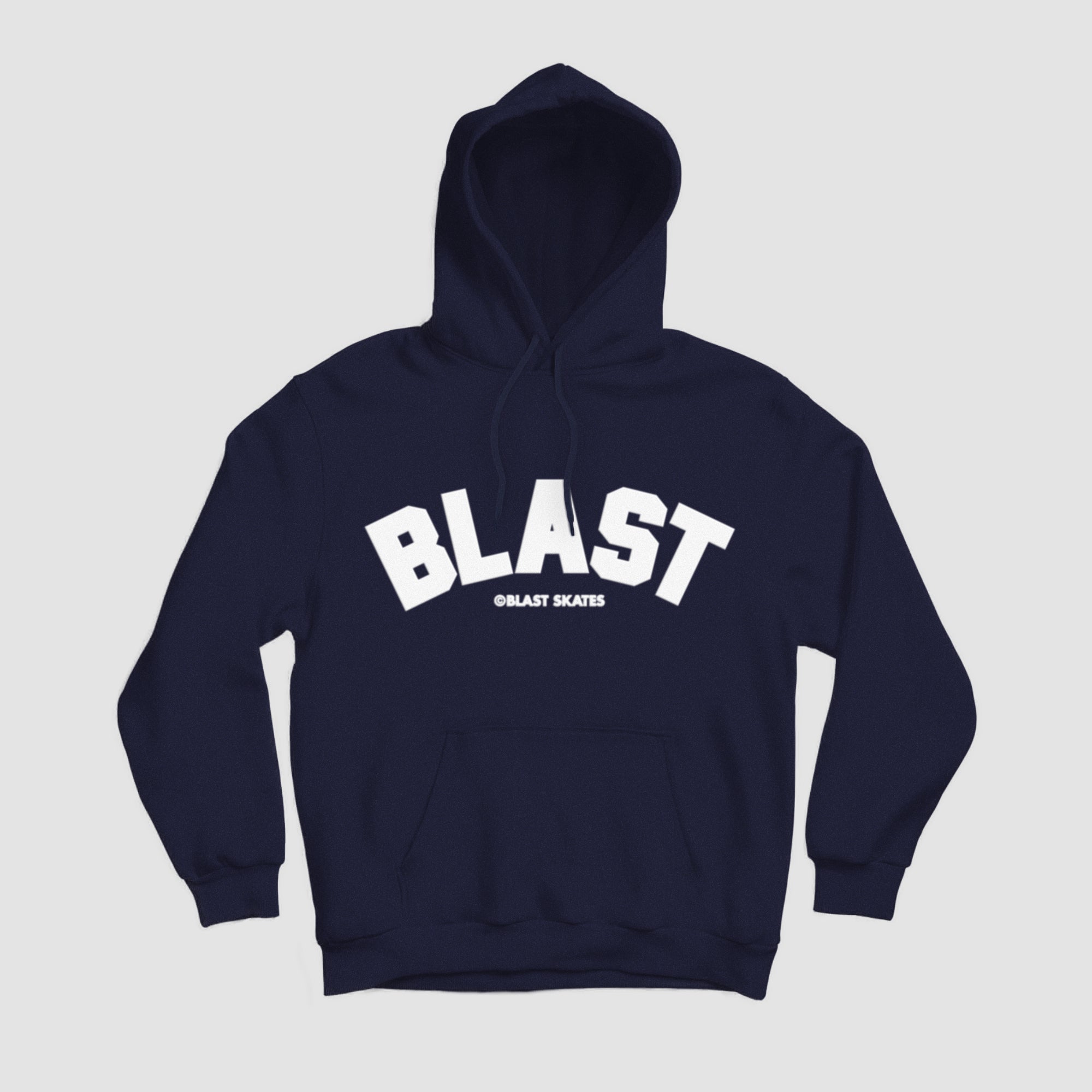 PUFF PRINT BLAST HOOD - NAVY – Blast Skates