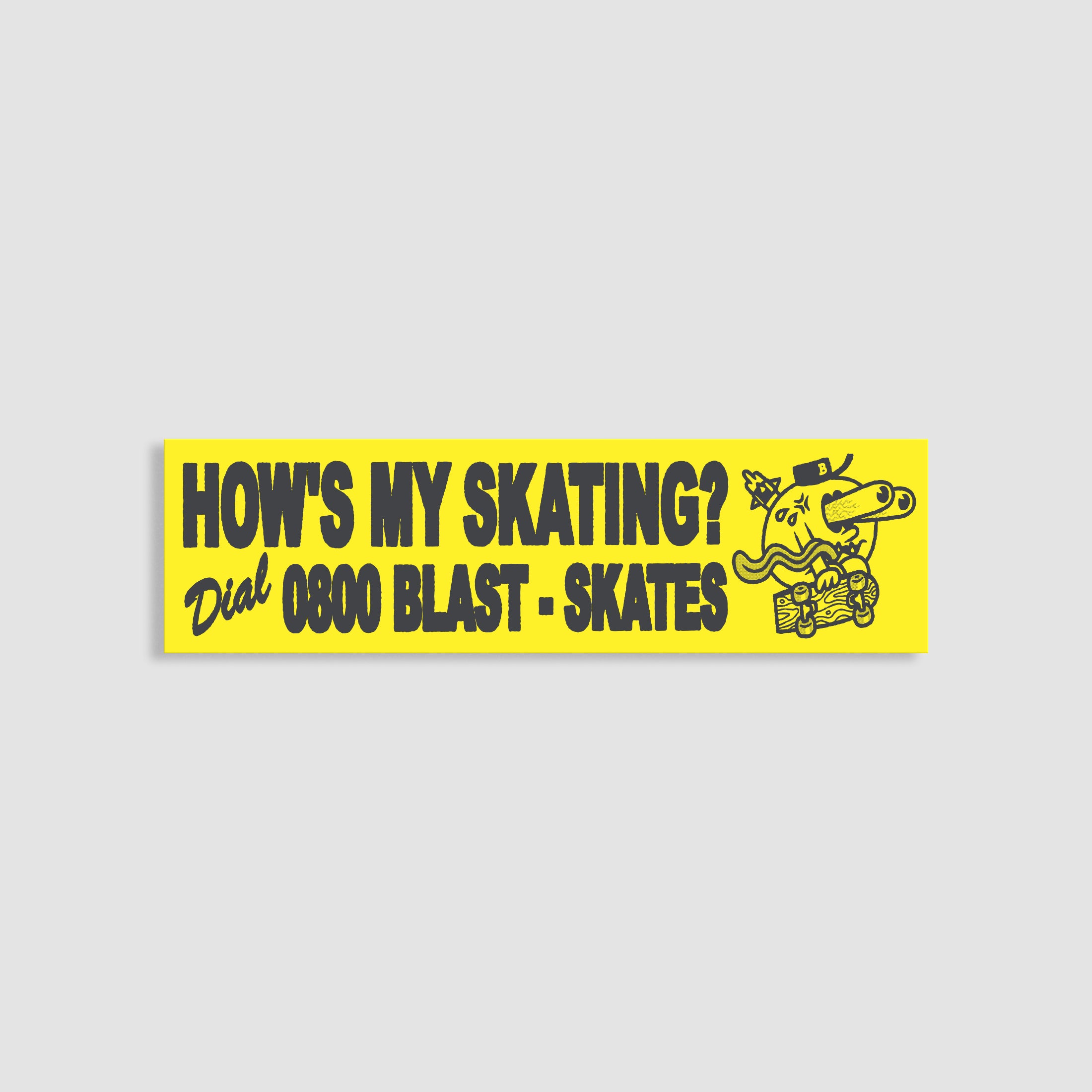 ACID BLASTER BUMPER STICKER – Blast Skates