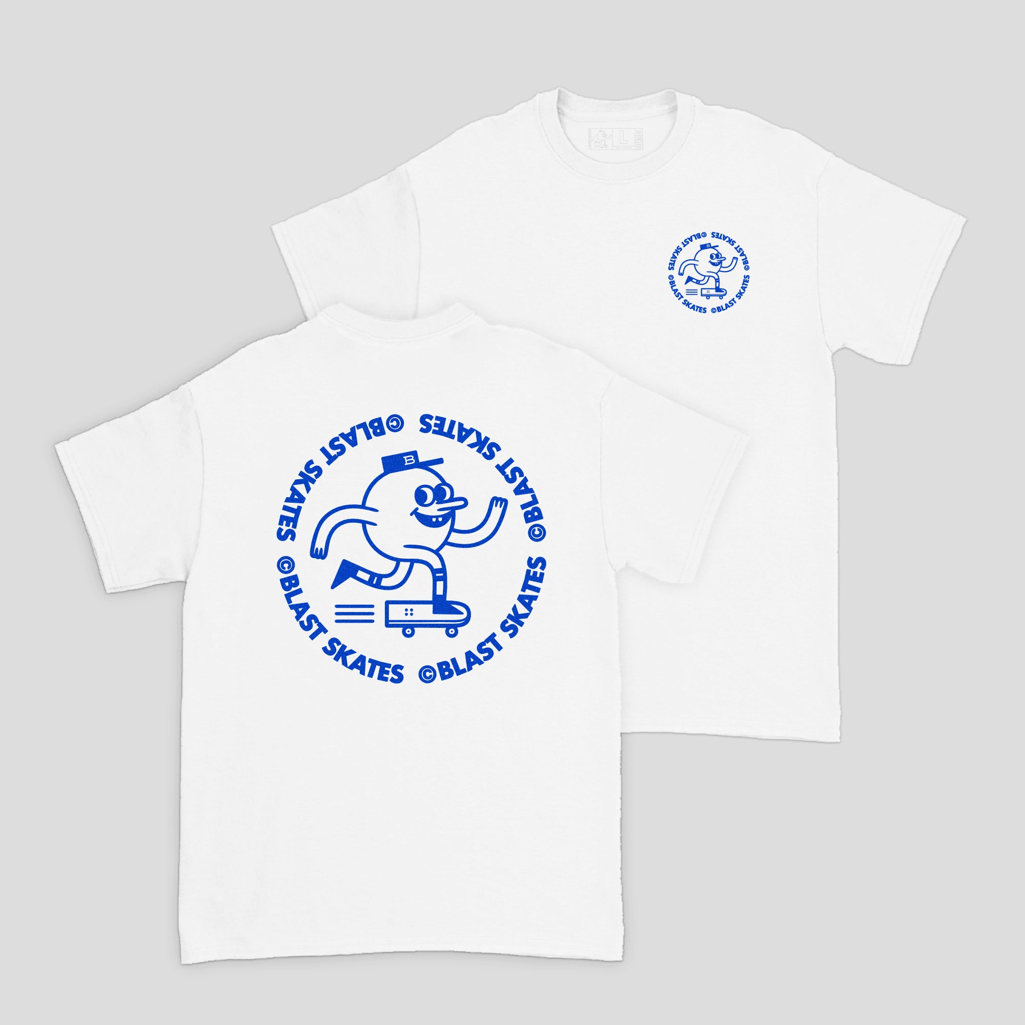 CLASSIC ROUND LOGO T-SHIRT – Blast Skates